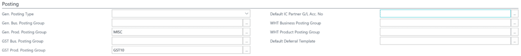 What does "Posting to Account # must either be of type Purchase or Sale ...