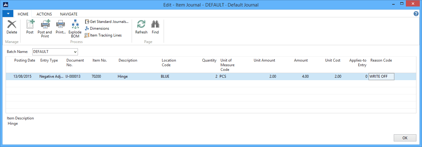 Stock Write Offs for Business Central - Fenwick