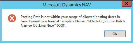 Managing Posting Date in Dynamics NAV - Fenwick