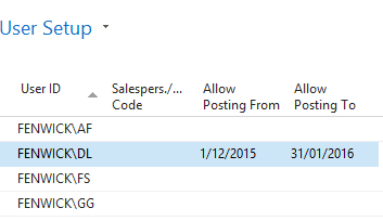Managing Posting Date in Dynamics NAV - Fenwick