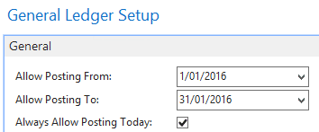 Managing Posting Date in Dynamics NAV - Fenwick
