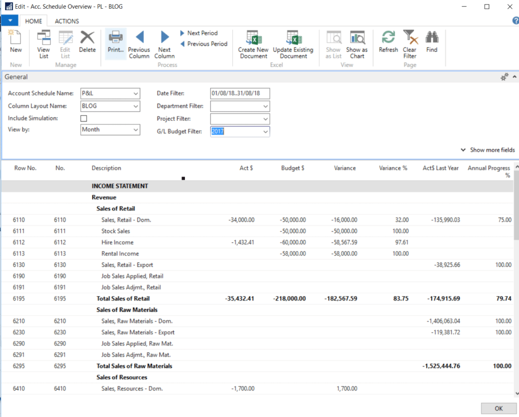 Create Financial Reports on the Fly - NAV Account Schedules - Fenwick