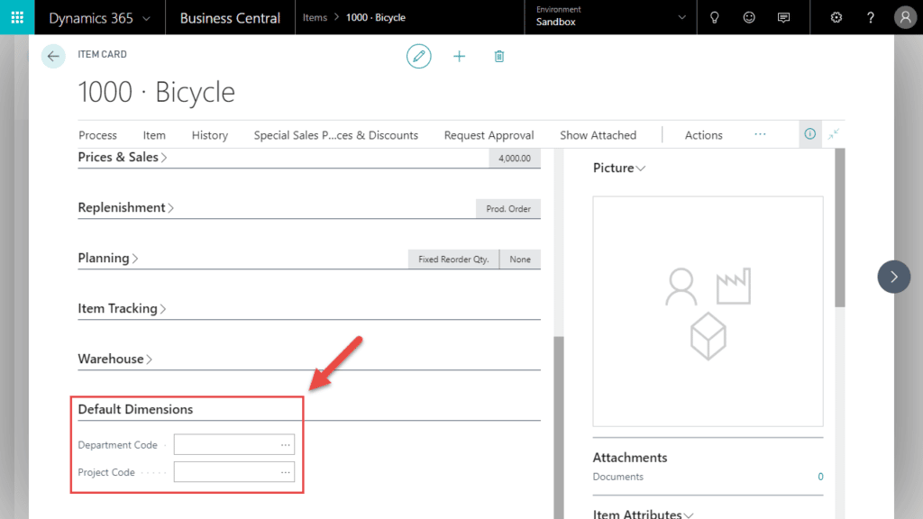 Advanced Default Dimensions for Business Central - Fenwick