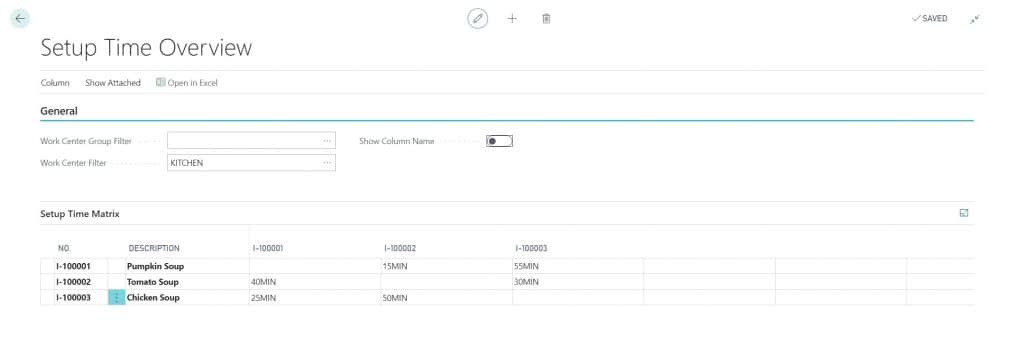 Dynamic Production Setup Times for Business Central - Fenwick
