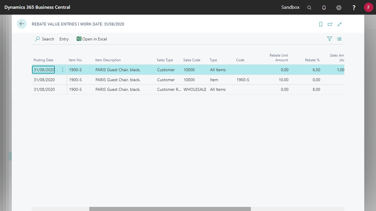 Rebates for Business Central - Fenwick