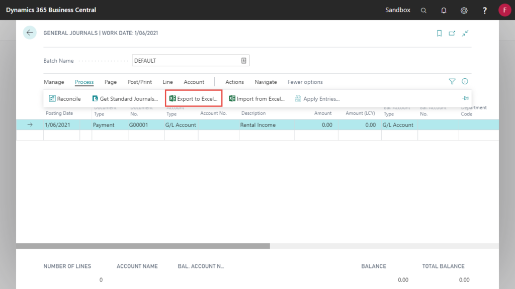 Importing and exporting your general journal via Excel - Fenwick