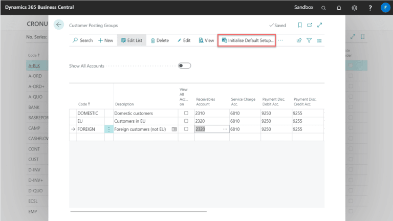 Easily set up your Posting Groups - Fenwick