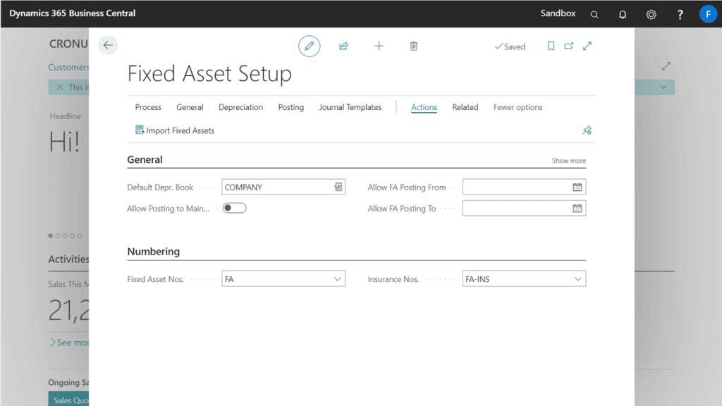 Bulk import Fixed Asset data - Fenwick