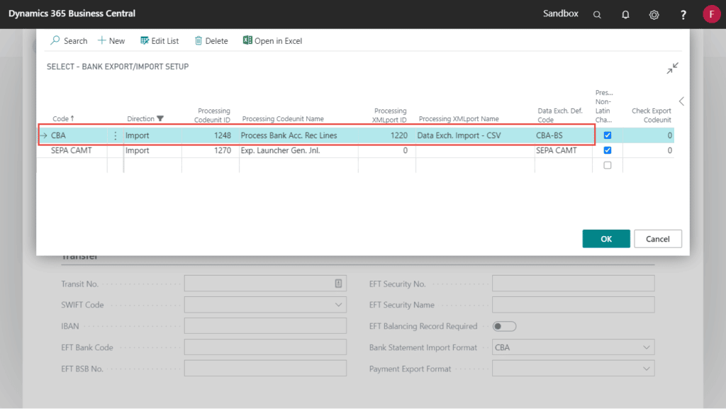 Using bank statement imports - Fenwick