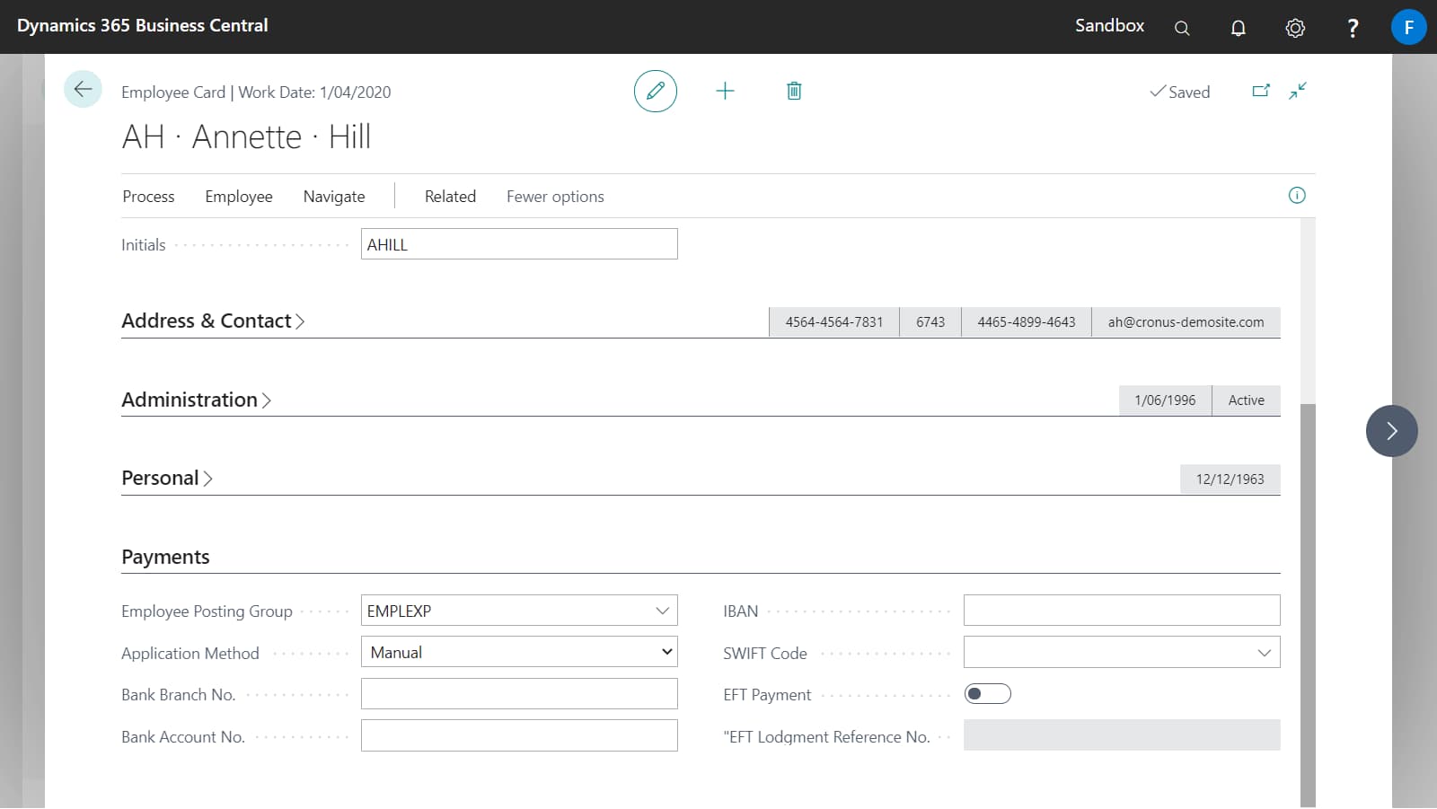 Setting up EFT for Bank Accounts, Vendors and Employees - Fenwick