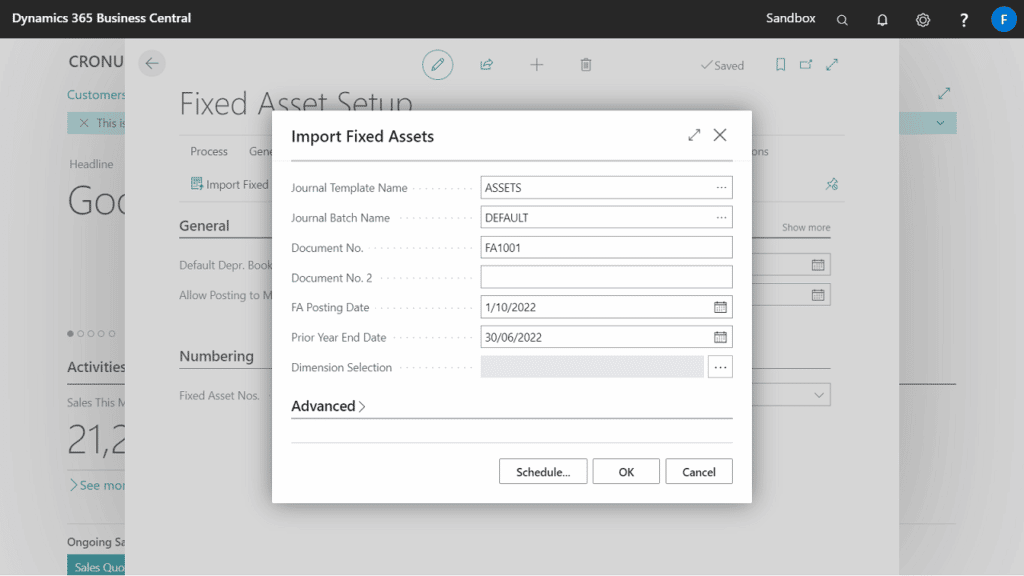 Bulk import Fixed Asset data - Fenwick Bulk import Fixed Asset data - Fenwick