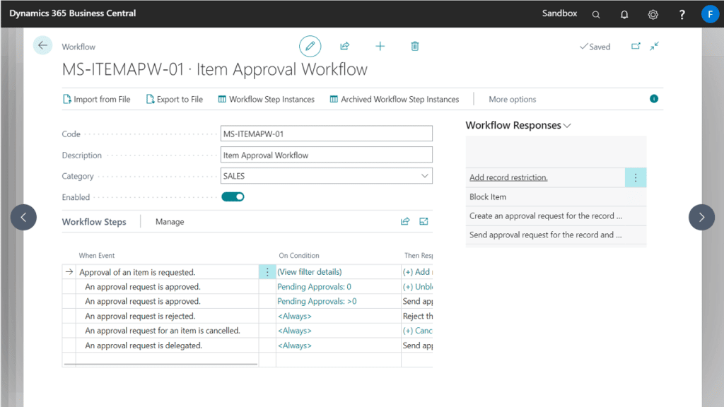 Advanced Approvals for Business Central - Fenwick
