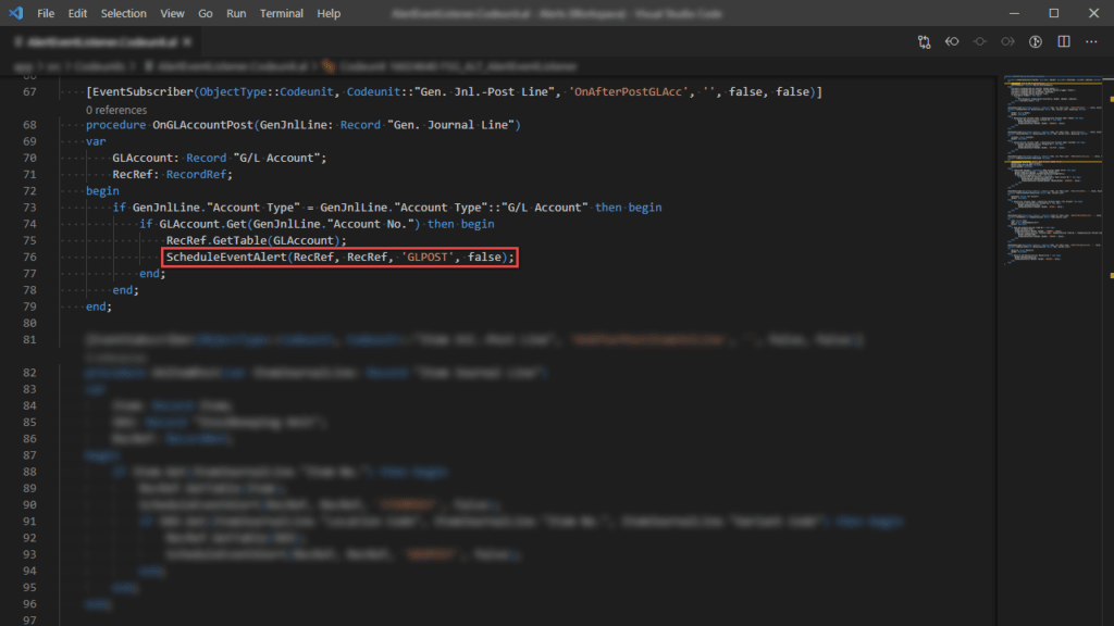 Creating custom events for triggering Alerts - Fenwick