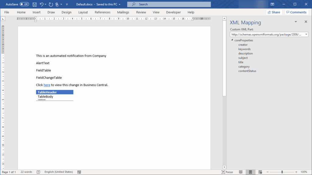 Creating the email template for an Alert - Fenwick