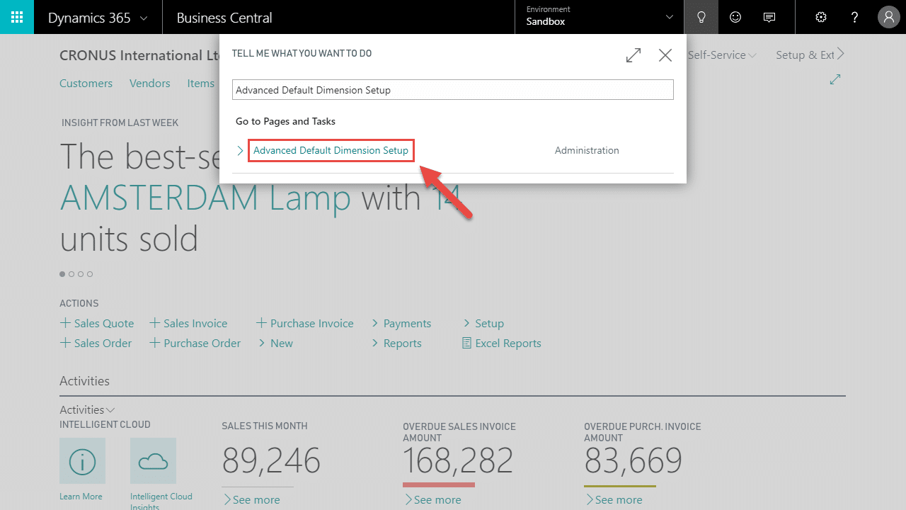 Setting Value Posting options for Dimensions - Fenwick