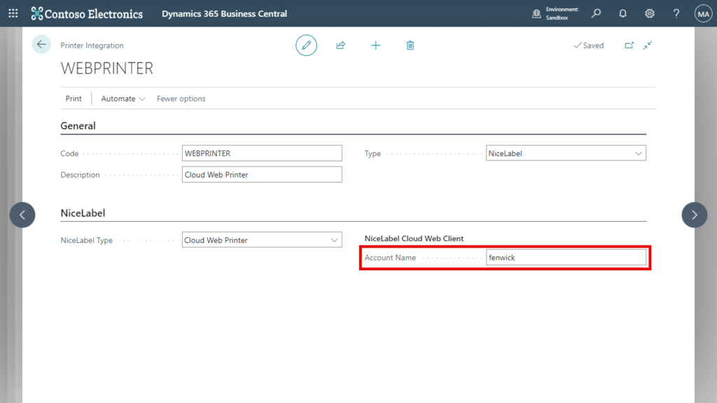 Setting up printer integration for Web Printing - Fenwick